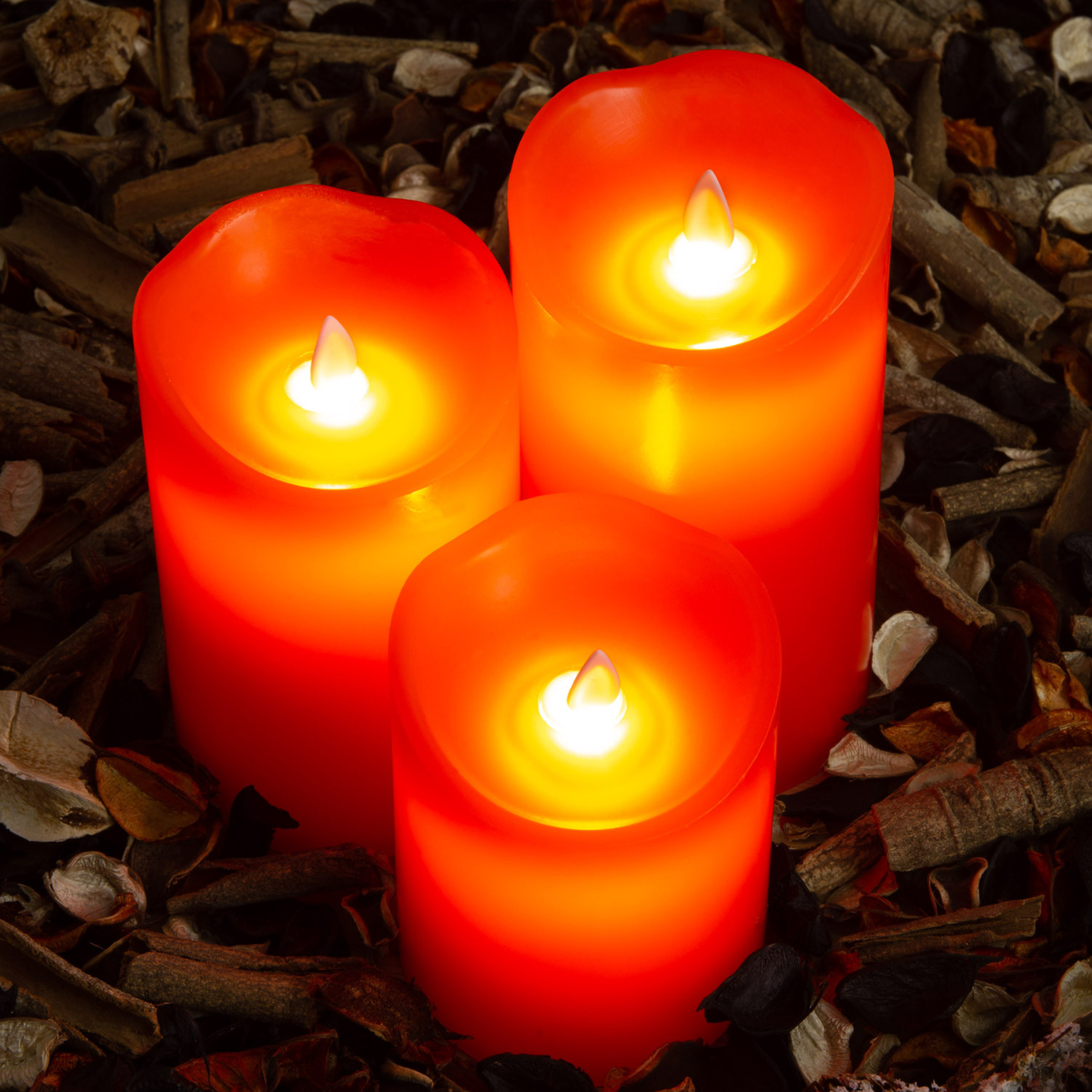 Bougies LED Flamme lot de 3 | Ledgam